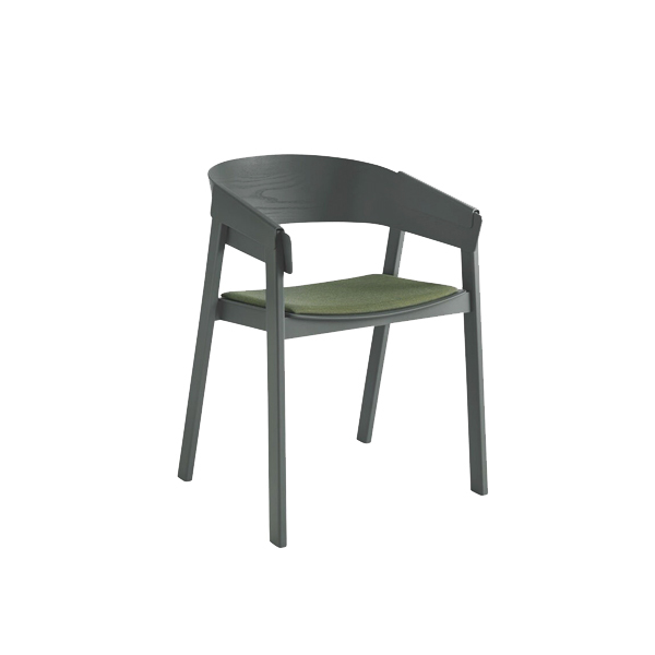 Scandinavian Replica Arm Chair | Cover | Fabric Upholstered | Dark ...