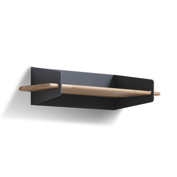 Wall Rack Macaroon Volcanic Grey | Floating Hanging Rack Display Decor