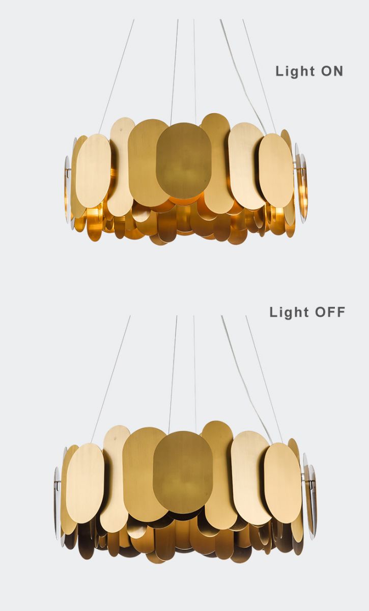 LED Pendant Lamp | Brass Halation | Copper Shade - MF Lighting